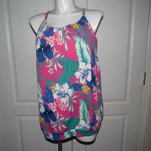 Swim By Cacique | Swim | Swim By Cacique Tropical Pink Floral Blouson ...